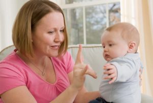 Baby sign language improves communication and bonding