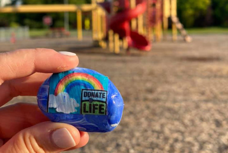 Mother uses rocks to tell late son's story of organ donation - Sanford ...