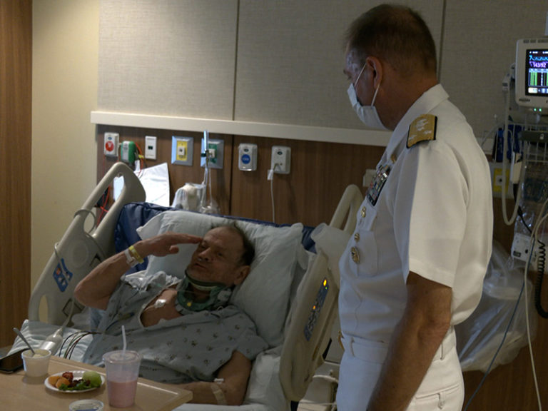 Navy vice admiral visits patients, staff at Sanford Fargo - Sanford ...